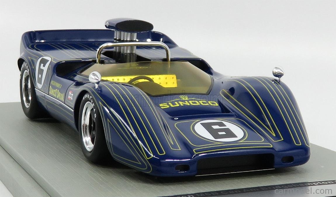 TECNOMODEL TM18-56A Масштаб 1/18 | McLAREN M6B CAN-AM TEAM SUNOCO N 6 BRIDGEHAMPTON GP 1968 MARK ...