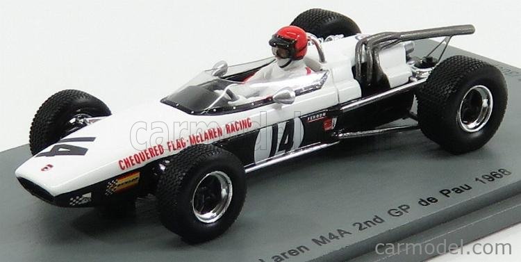 SPARK-MODEL SF120 Echelle 1/43 | McLAREN F2 M4A N 14 2nd GP DE PAU 1968 ...