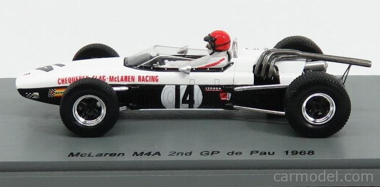 SPARK-MODEL SF120 Echelle 1/43 | McLAREN F2 M4A N 14 2nd GP DE PAU 1968 ...