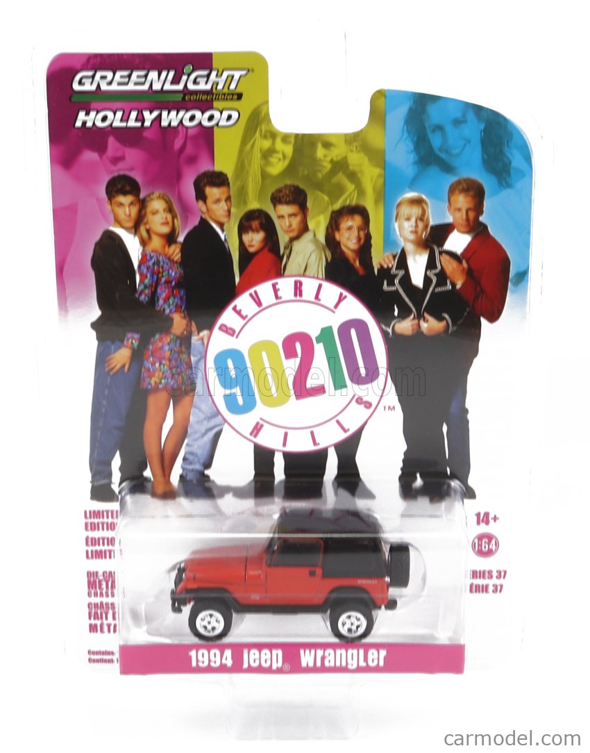 GREENLIGHT 44970B Scale 1/64 | JEEP WRANGLER 1994 - 90210 BEVERLY HILLS ...