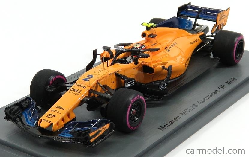 SPARK-MODEL S6063 Scale 1/43 | McLAREN F1 MCL33 TEAM MCLAREN N 2 ...