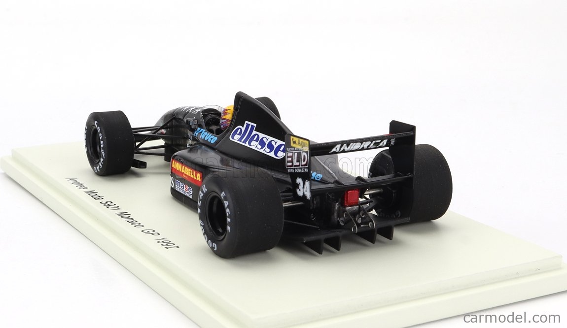 SPARK-MODEL S3892 Scale 1/43 | ANDREA MODA F1 S921 JUDD N 34 MONACO GP ...