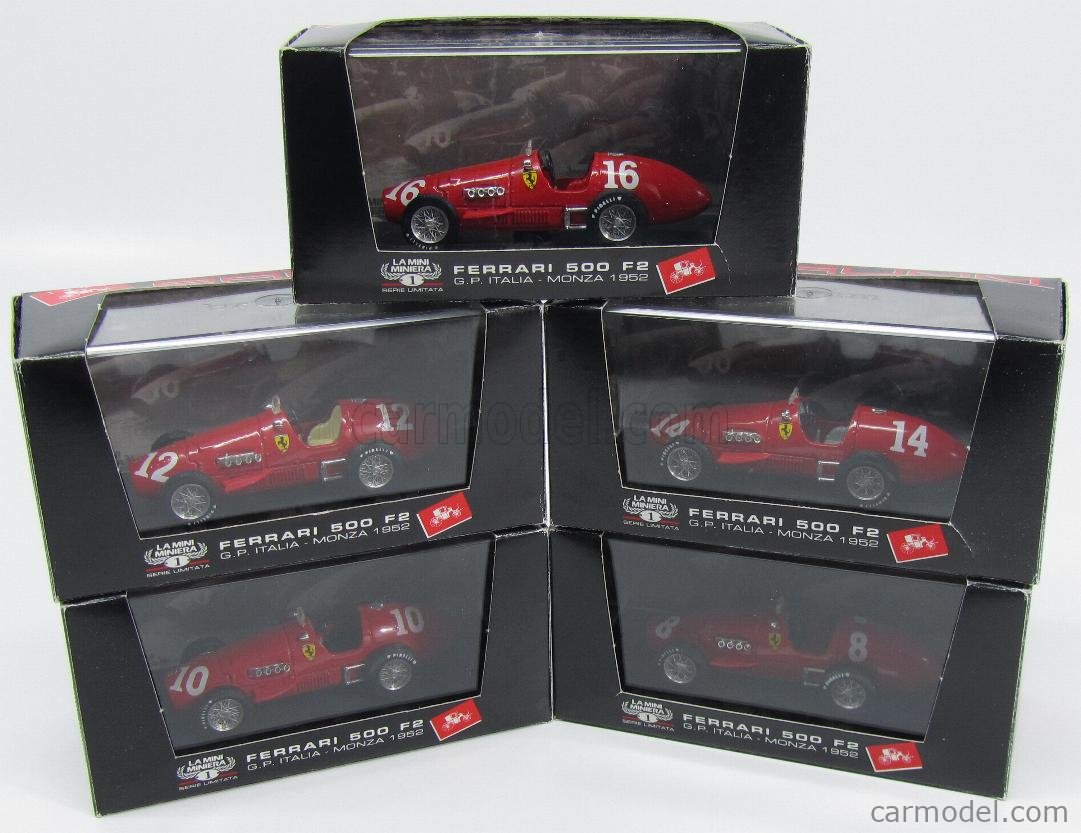 BRUMM PROM MINIM52SET Scale 1/43 | FERRARI 5 X F1 500 F2 COMPLETE SET ...