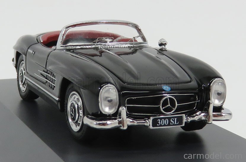 SCHUCO 02497 Scale 1/43 | MERCEDES BENZ 300SL SPIDER 1955 BLACK