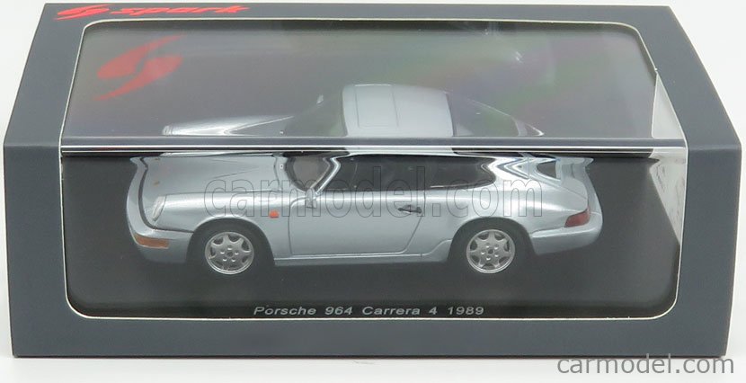 SPARK-MODEL SDC018 Scale 1/43 | PORSCHE 911 964 CARRERA 4 1989 SILVER