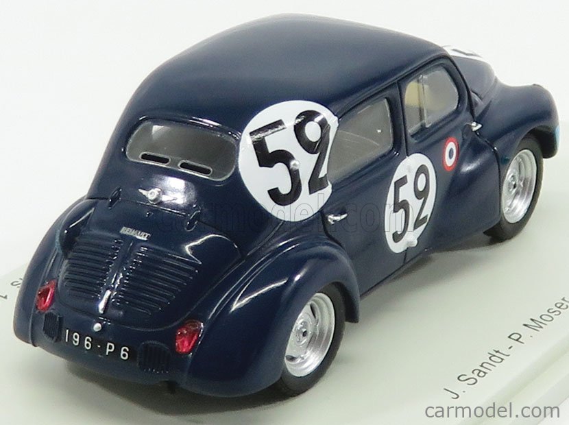 SPARK-MODEL S5214 Echelle 1/43 | RENAULT 4CV 1063 N 52 24h LE MANS 1951 ...