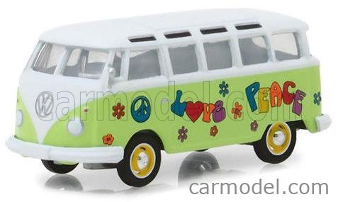 GREENLIGHT 29920C Scale 1/64 | VOLKSWAGEN T2 SAMBA MINIBUS PEACE AND ...