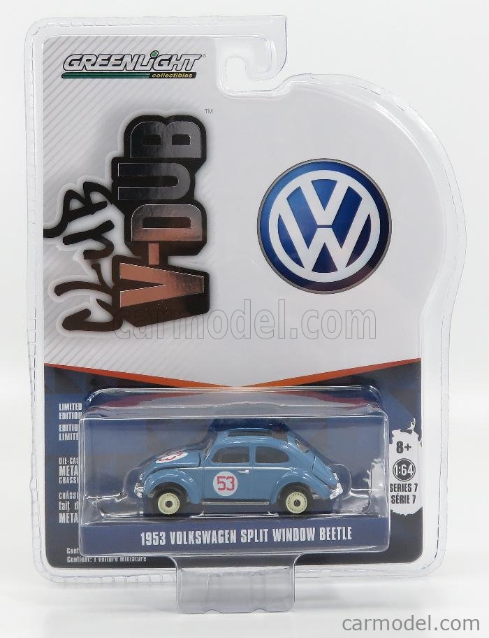 GREENLIGHT 29920A Scale 1/64 | VOLKSWAGEN BEETLE N 53 SPLIT WINDOW 1953 ...