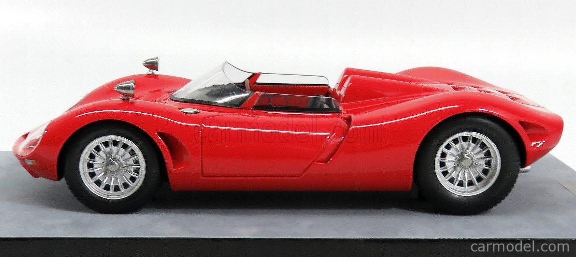 TECNOMODEL TM18-97C Scale 1/18 | BIZZARRINI P538 PRESS VERSION 1965 RED