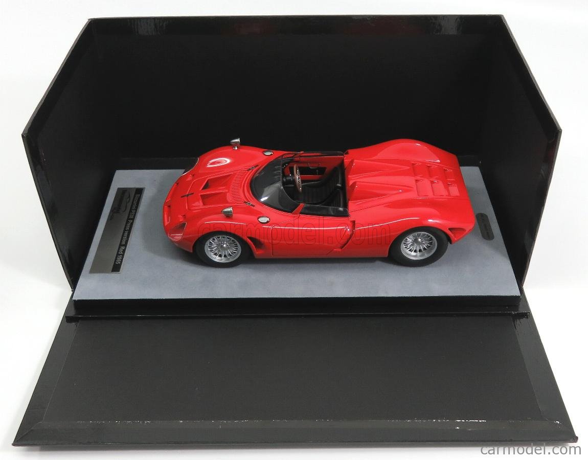 TECNOMODEL TM18-97C Scale 1/18 | BIZZARRINI P538 PRESS VERSION 1965 RED