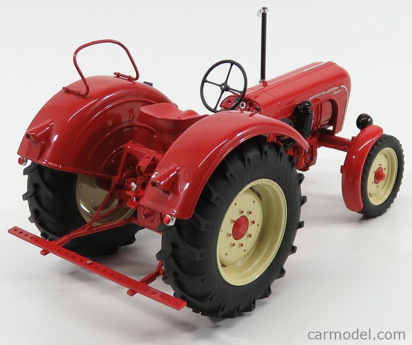 SCHUCO 450008600 Scale 1/18 | PORSCHE MASTER 419 N TRACTOR 1962 RED IVORY