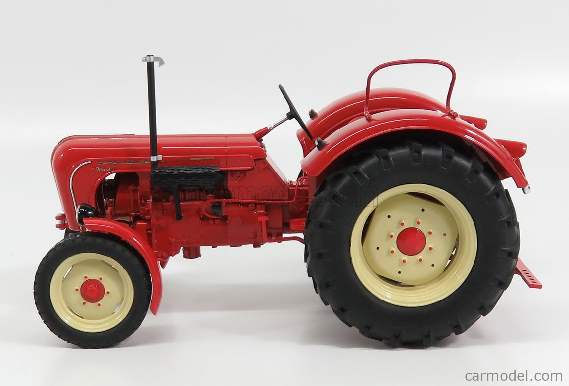 SCHUCO 450008600 Scale 1/18 | PORSCHE MASTER 419 N TRACTOR 1962 RED IVORY