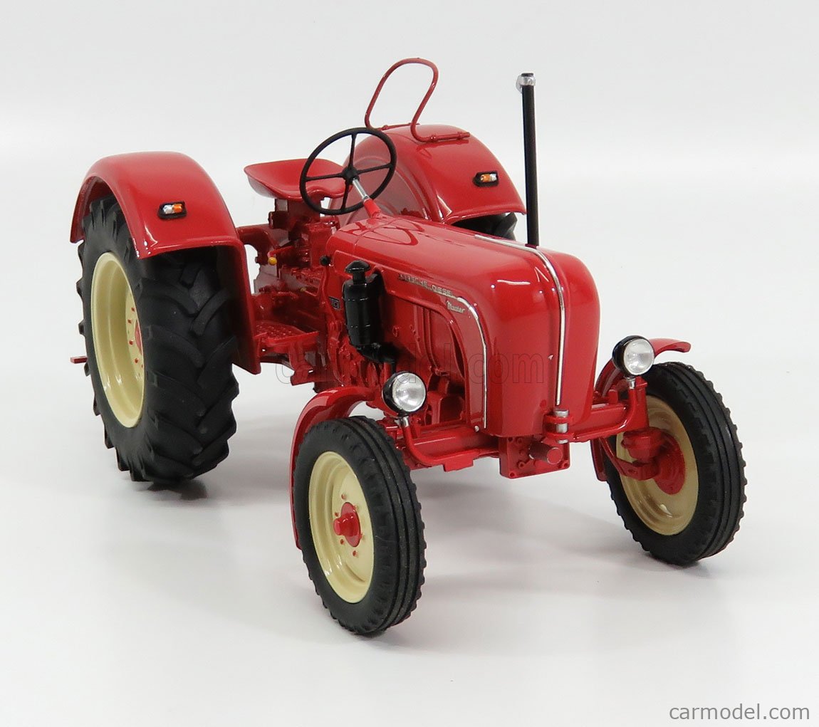 SCHUCO 450008600 Scale 1/18 | PORSCHE MASTER 419 N TRACTOR 1962 RED IVORY