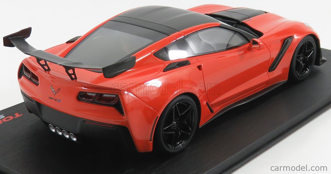 TRUESCALE TS0147 Scale 1/18 | CHEVROLET CORVETTE C7 ZR-1 2018 ORANGE ...