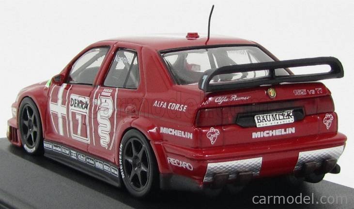 MINICHAMPS MIN930120 Scale 1/43 | ALFA ROMEO 155 V6 Ti TEAM ALFA CORSE N 7 SEASON DTM 1993 A ...