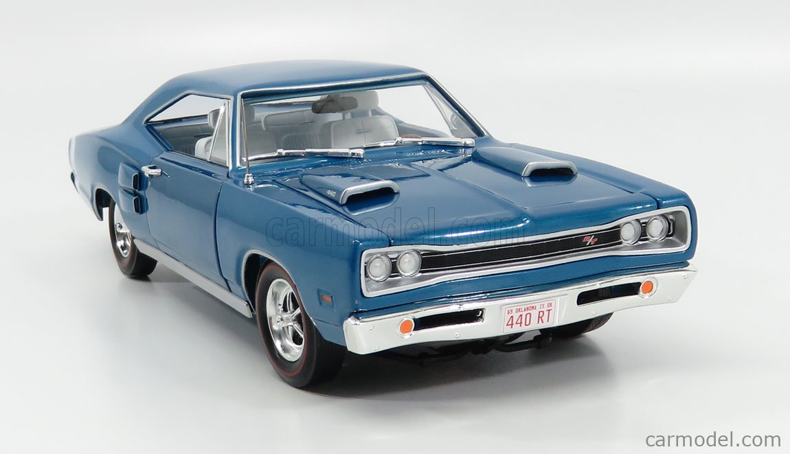 AUTOWORLD AMM1116/06 Scale 1/18 | DODGE CORONET R/T COUPE 1969 BLUE MET