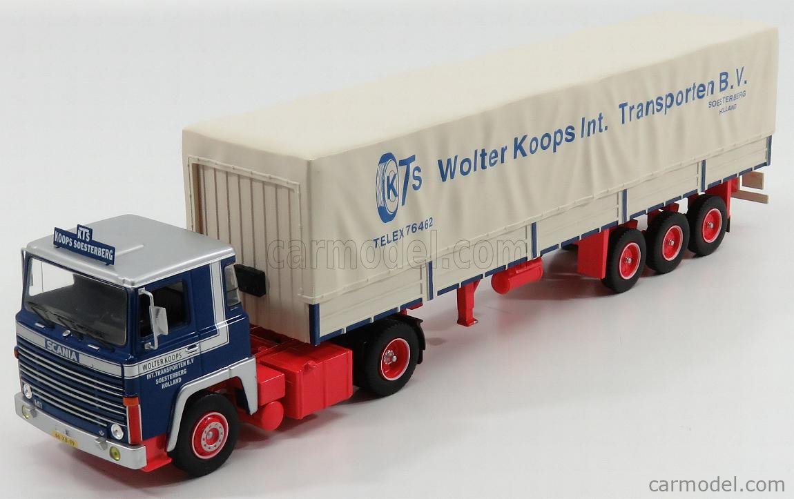 IXO-MODELS TTR004 Masstab: 1/43 | SCANIA 141 LBT TRUCK TELONATO WOLTER ...