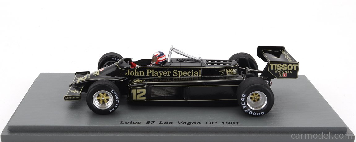SPARK-MODEL S5358 Scale 1/43 | LOTUS F1 87 N 12 LAS VEGAS GP 1981 NIGEL ...