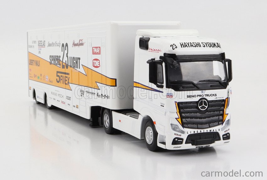 MINI-GT MGTS0004 Scale 1/64 | MERCEDES BENZ ACTROS 2 GIGASPACE 1851 CAR ...