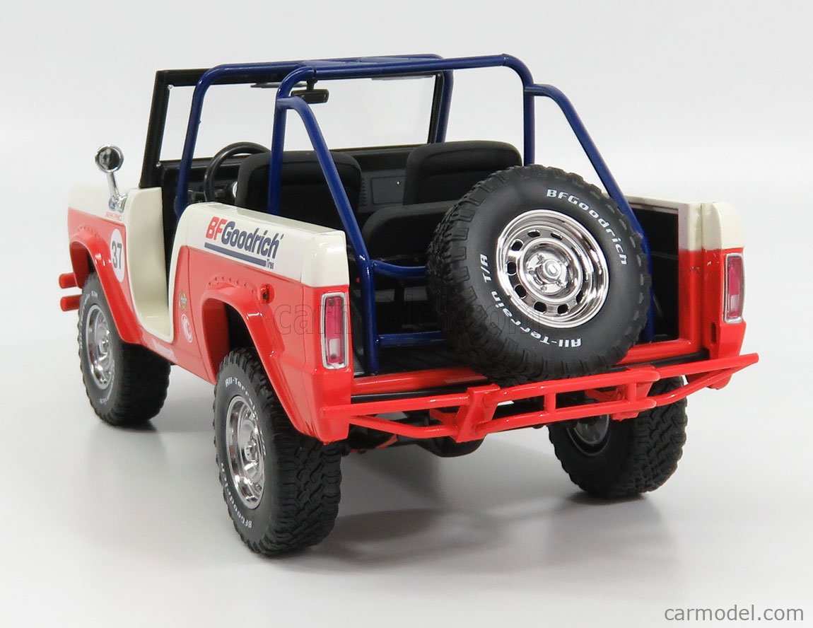 GREENLIGHT 19037 Scale 1/18 | FORD USA BRONCO OPEN N 37 BFGOODRICH 1966 ...