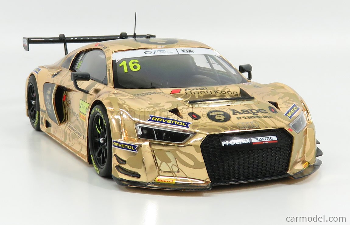 MINICHAMPS 155161185 Scale 1/18 | AUDI R8 LMS TEAM AUDI AAPE HONK KONG N 85 FIA WORLD CUP MACAU ...