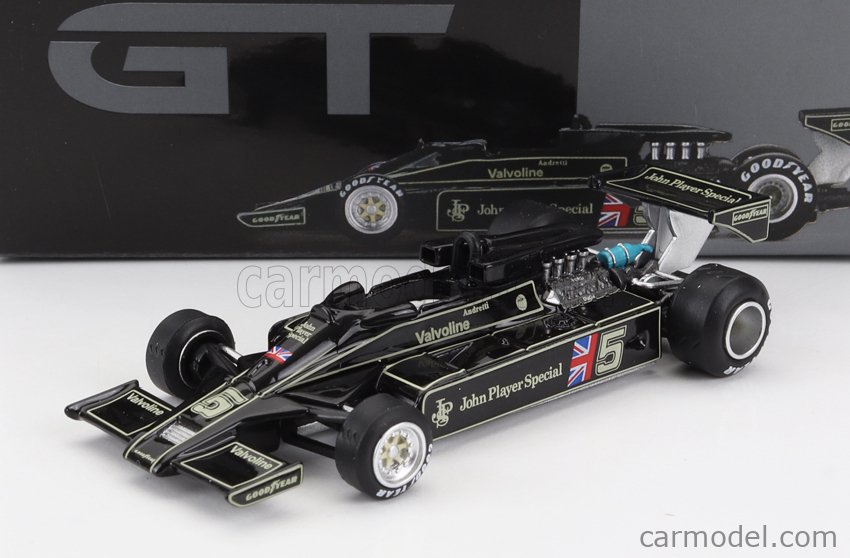 TRUESCALE MGT00489-L Scale 1/64 | LOTUS F1 78 N 5 SEASON 1977 MARIO ANDRETTI BLACK