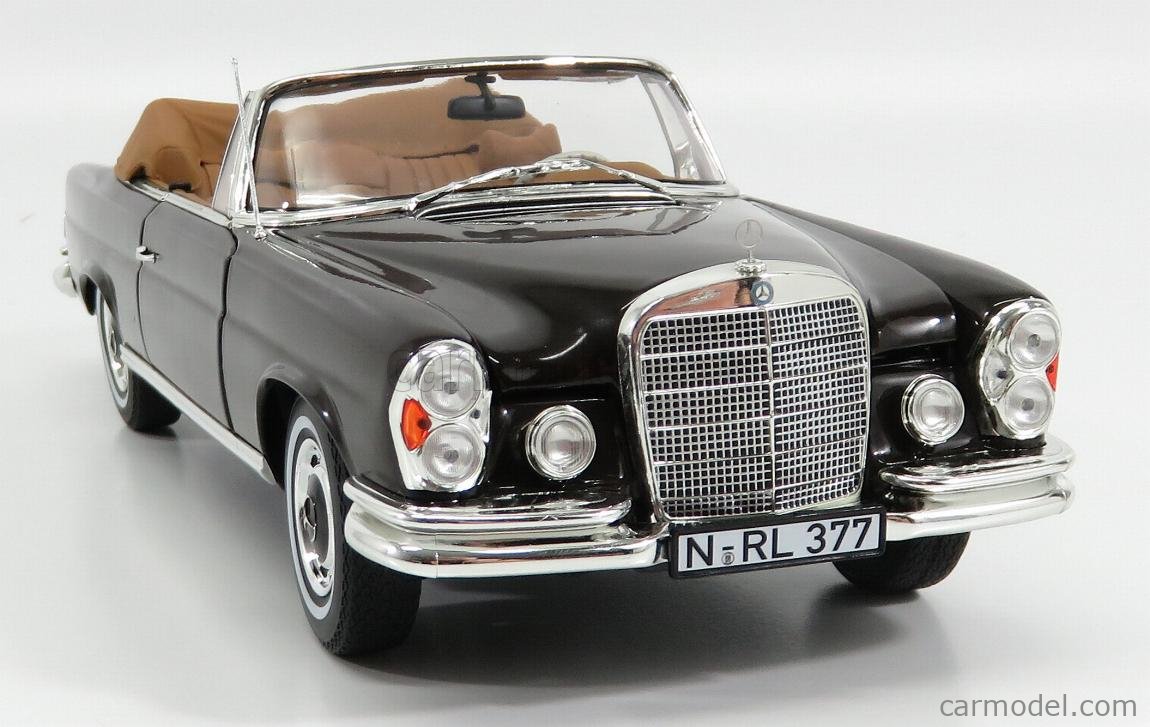 NOREV 183568 Scale 1/18 | MERCEDES BENZ S-CLASS 280SE (W111) CABRIOLET ...