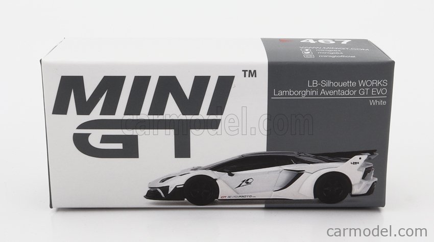 MINI-GT MGT00467-L Scale 1/64 | LAMBORGHINI AVENTADOR GT EVO LB-WORKS ...
