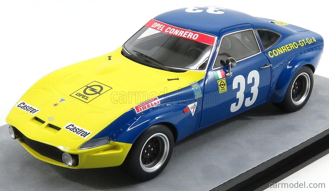 TECNOMODEL TM18-133B Scale 1/18 | OPEL GT 1900 TEAM CONRERO EUROPEAN GT ...