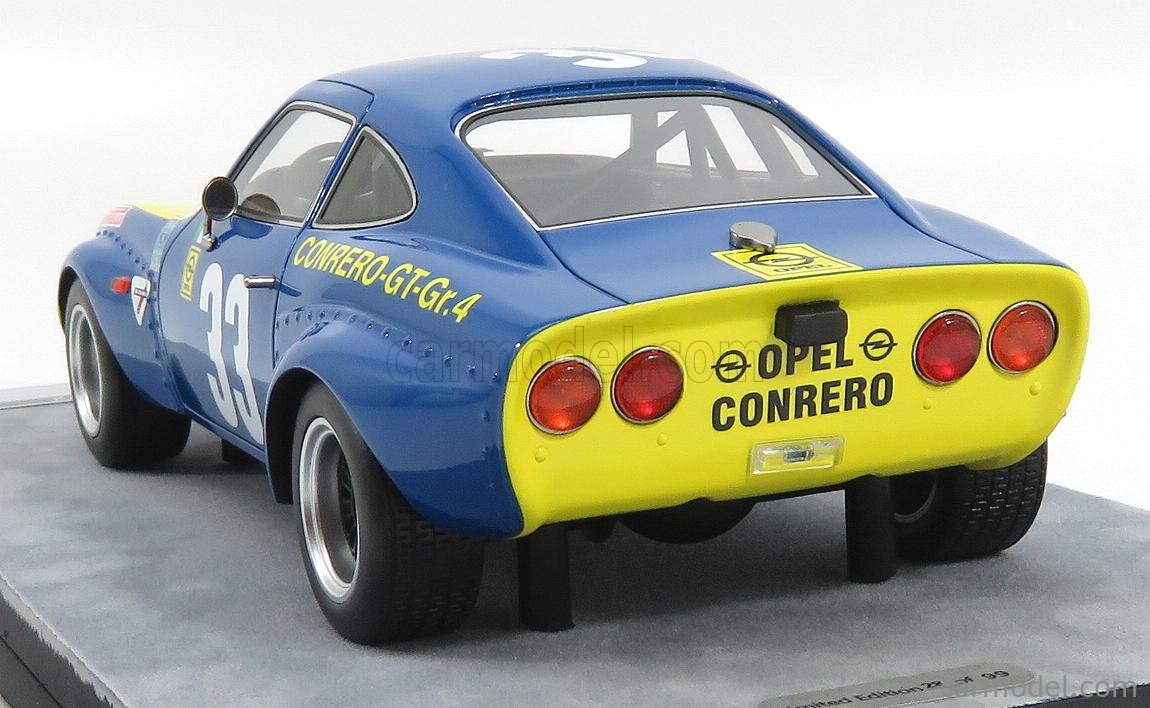 TECNOMODEL TM18-133B Scale 1/18 | OPEL GT 1900 TEAM CONRERO EUROPEAN GT ...