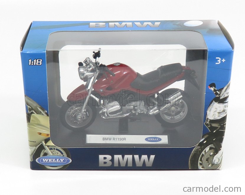 WELLY WE12158-B19660PW Echelle 1/18 | BMW R1150R 2006 RED BLACK