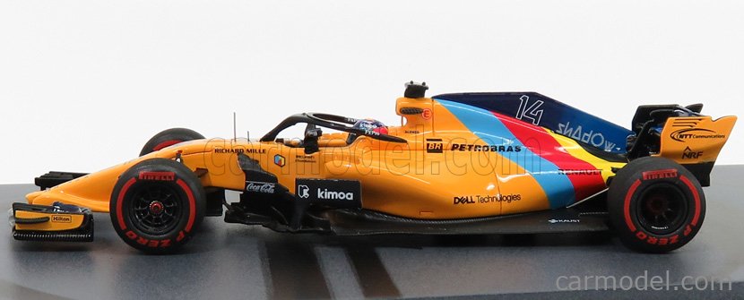 SPARK-MODEL S6069 Scale 1/43 | McLAREN F1 MCL33 TEAM MCLAREN F1 N 14 ABU DHABI GP LAST RACE 2018 ...