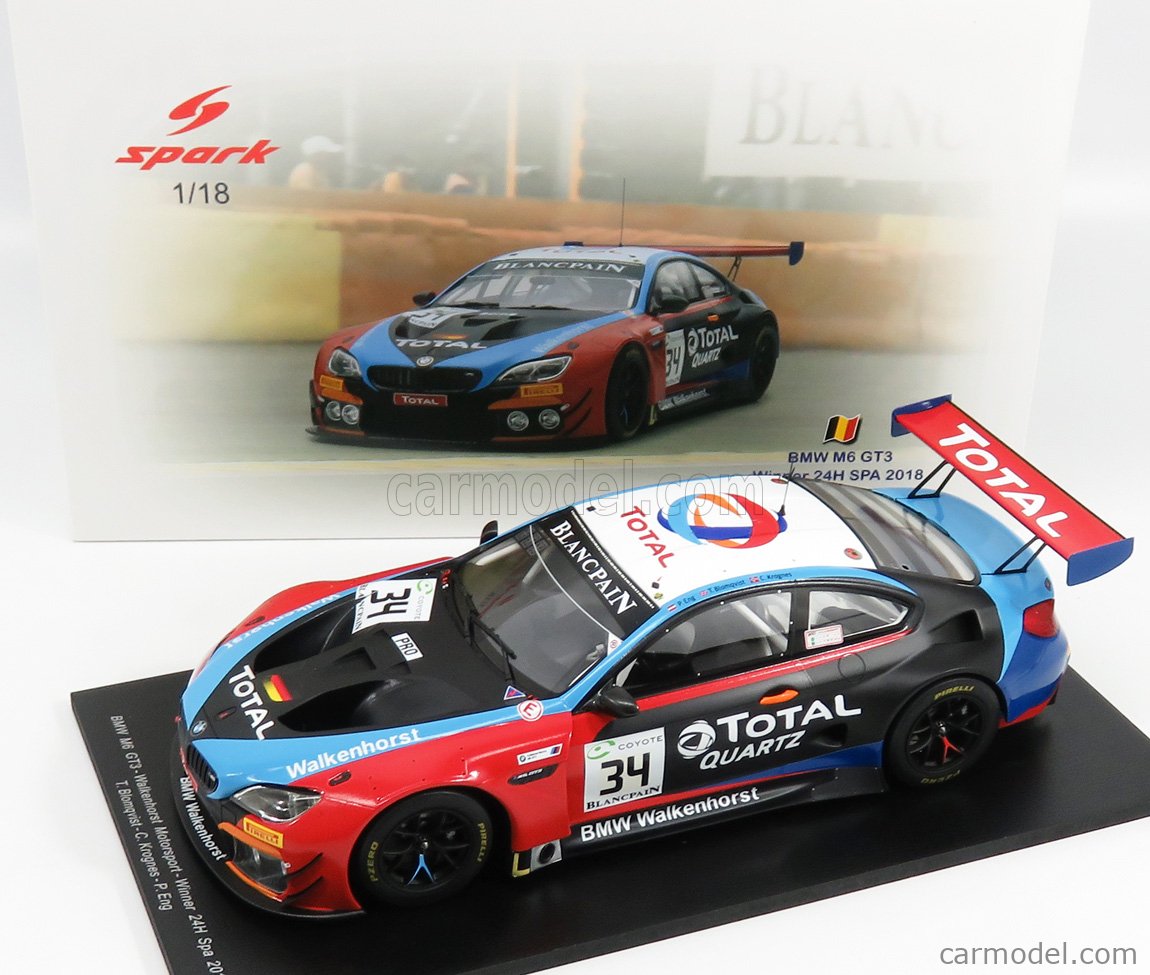 SPARK-MODEL 18SB010 Scale 1/18 | BMW 6-SERIES M6 GT3 TEAM WALKENHORST ...