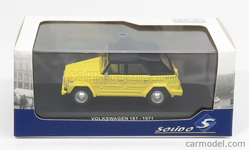 SOLIDO 4305100 Scale 1/43 | VOLKSWAGEN TYPE 181 1971 YELLOW BLACK