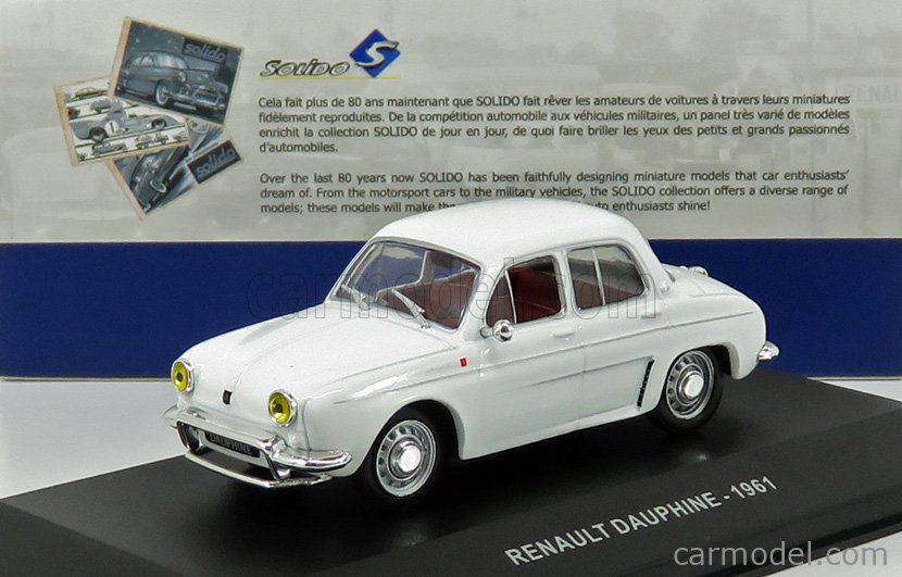 SOLIDO 4304300 Scale 1/43 | RENAULT DAUPHINE 1958 WHITE