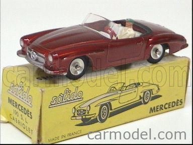 SOLIDO 105 Scale 1/43 | MERCEDES BENZ SL-CLASS 190 SL SPIDER WITH MAN ...