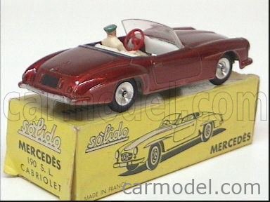 SOLIDO 105 Scale 1/43 | MERCEDES BENZ SL-CLASS 190 SL SPIDER WITH MAN ...