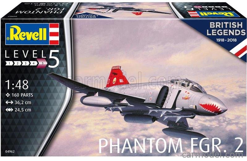 REVELL-KIT 04962-KIT Scale 1/48 | McDONNELL BRITISH PHANTOM FGR MK2 ...