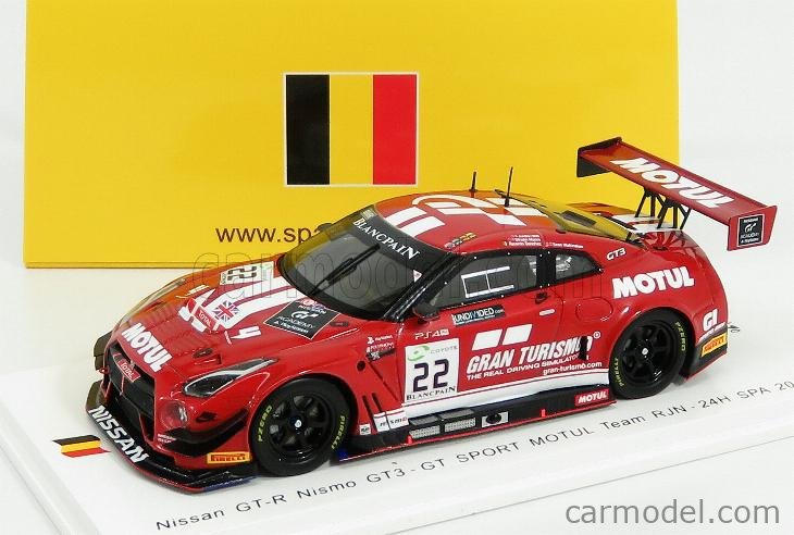 SPARK-MODEL SB217 Scale 1/43 | NISSAN GT-R LM NISMO GT3 TEAM GT SPORT ...