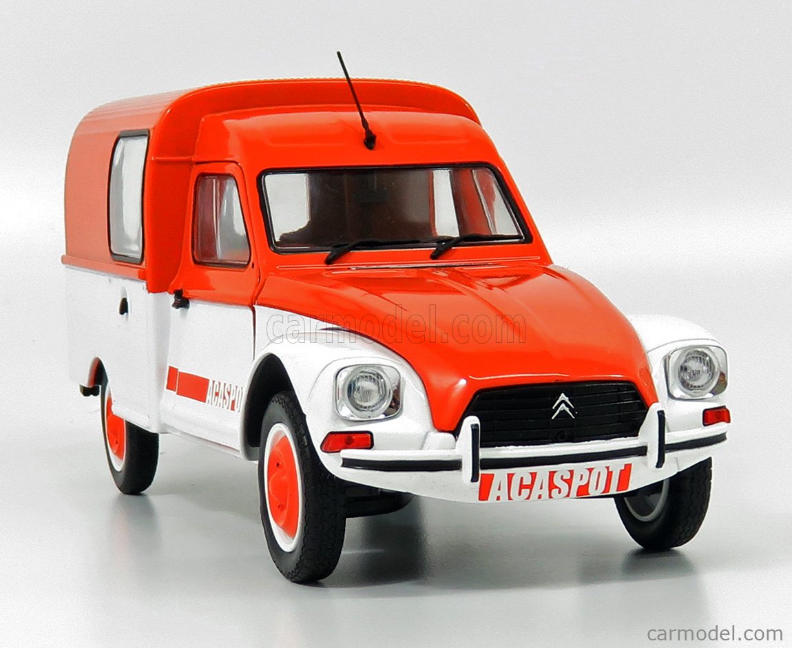 SOLIDO 1800404 Scale 1/18 | CITROEN ACADIANE VAN ACASPOT 1984 ORANGE WHITE
