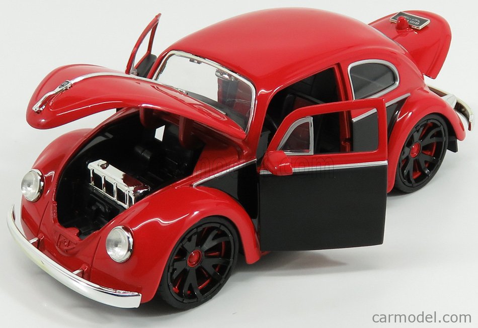 JADA 91697RBK Scale 1/24 | VOLKSWAGEN BEETLE MAGGIOLINO CUSTOM 1959 RED ...