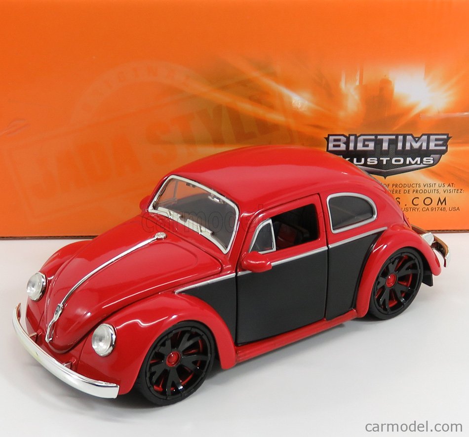 JADA 91697RBK Scale 1/24 | VOLKSWAGEN BEETLE MAGGIOLINO CUSTOM 1959 RED ...