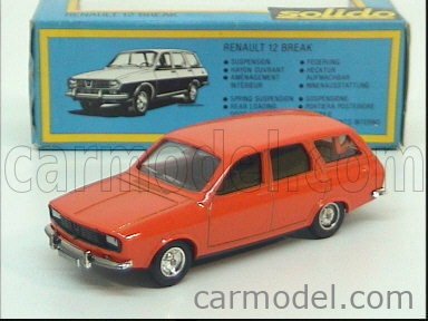 SOLIDO 22 Scale 1/43 | RENAULT 12 BREAK ORANGE