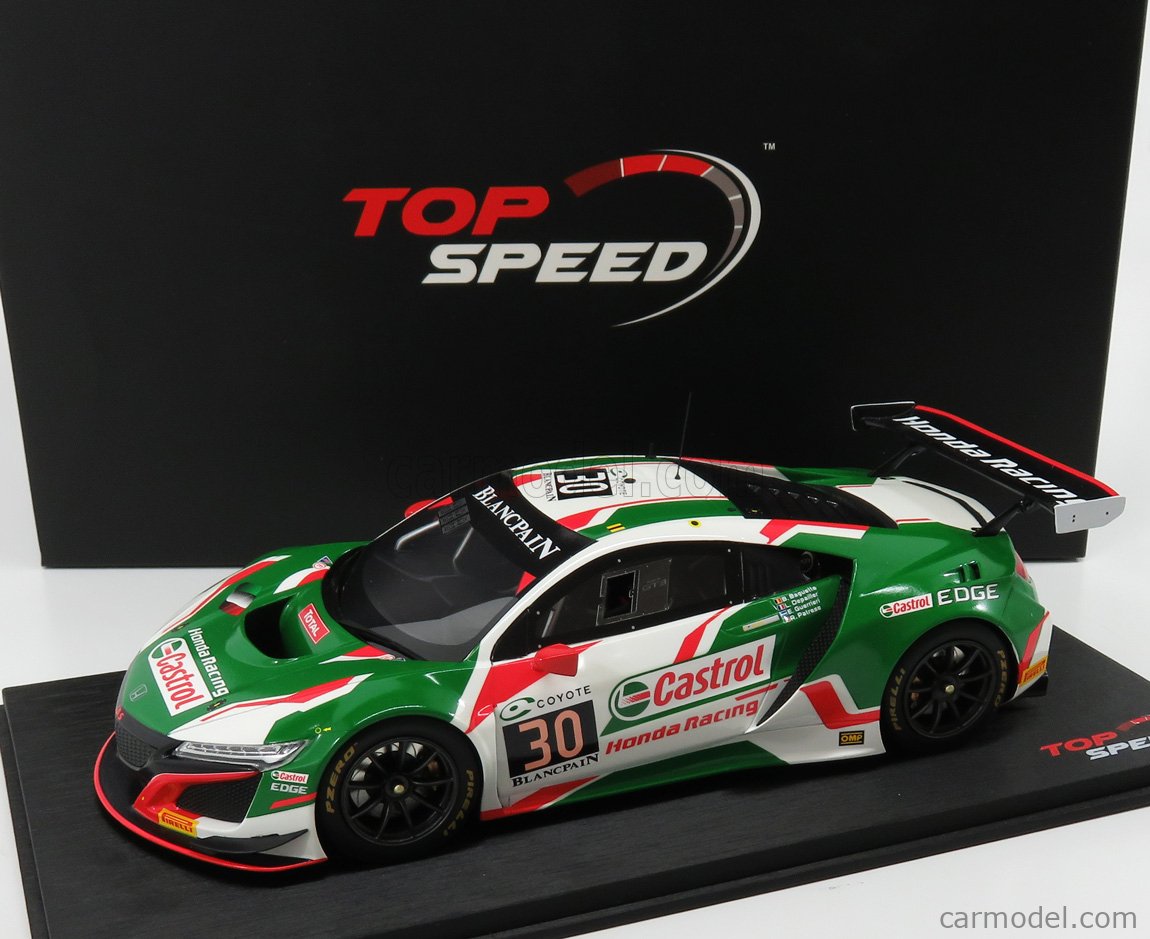 TRUESCALE TS0269 Scale 1/18 | HONDA NSX GT3 TEAM CASTROL HONDA RACING N ...