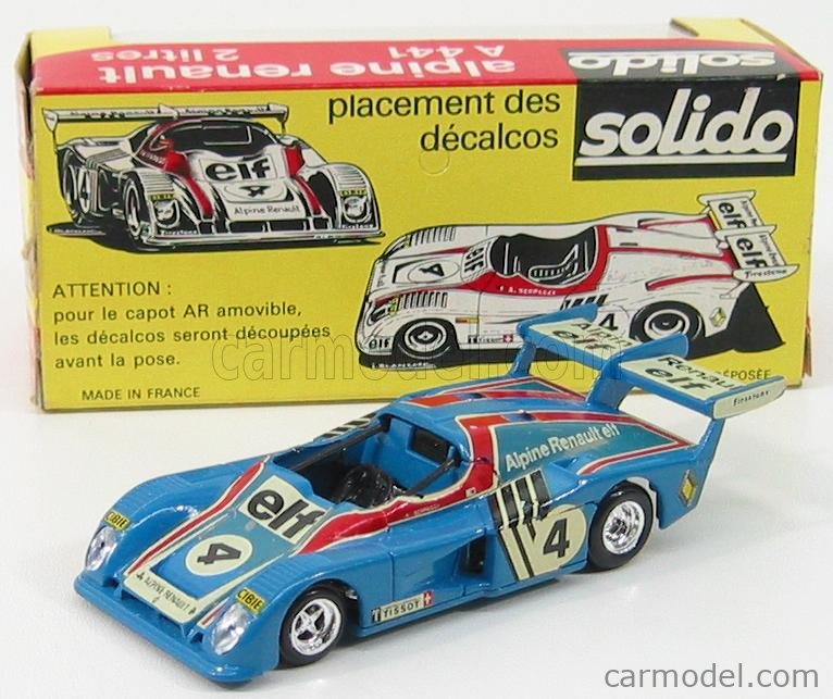 SOLIDO 20 Scale 1/43 | RENAULT ALPINE A 441 2L N 4 ELF BLUETTE