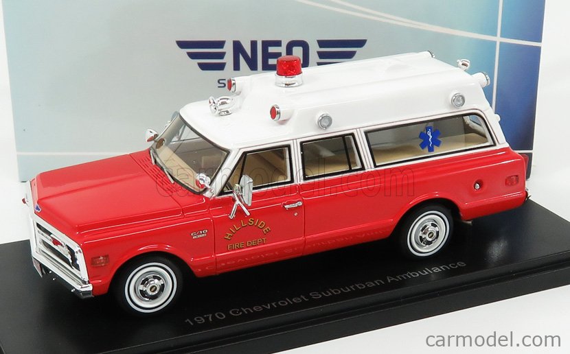 NEO SCALE MODELS NEO47246 Scale 1/43 | CHEVROLET SUBURBAN AMBULANCE ...