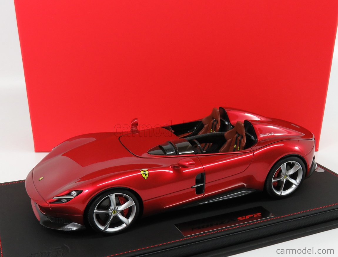 BBR-MODELS P18165B Scale 1/18 | FERRARI MONZA SP2 2018 ROSSO PORTOFINO ...