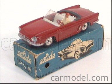 SOLIDO 109 Scale 1/43 | RENAULT FLORIDE CABRIOLET WITH MAN RED