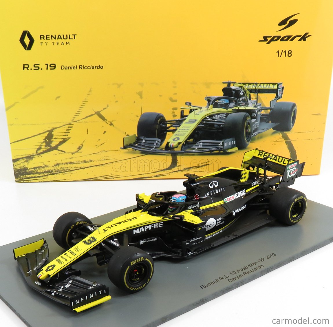 SPARK-MODEL 18S454 Scale 1/18 | RENAULT F1 R.S.19 TEAM RENAULT N 3 ...