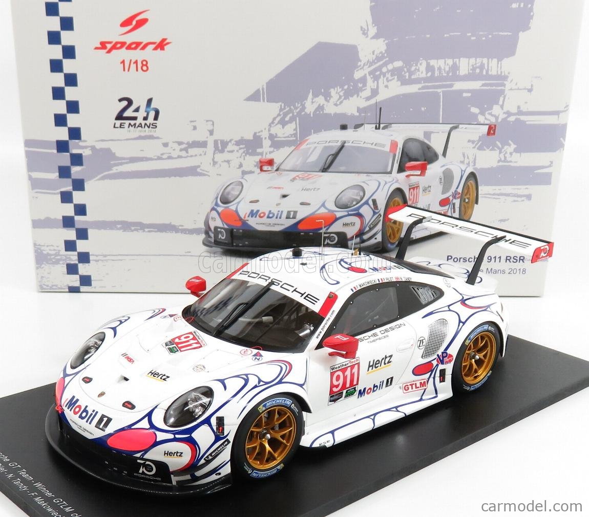 SPARK-MODEL 18S353 Scale 1/18 | PORSCHE 911 991 RSR TEAM PORSCHE GT N ...